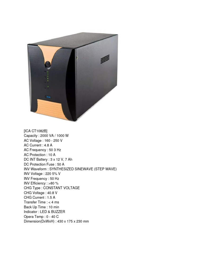 03 - Ica CT1082B | PDF