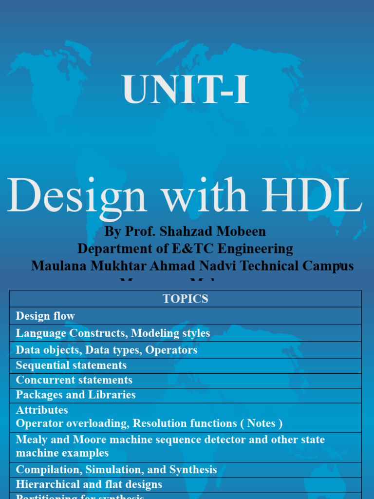 Vlsi Unit-I | PDF | Vhdl | Hardware Description Language Vlsi Unit-I | PDF | Vhdl | Hardware Description Language