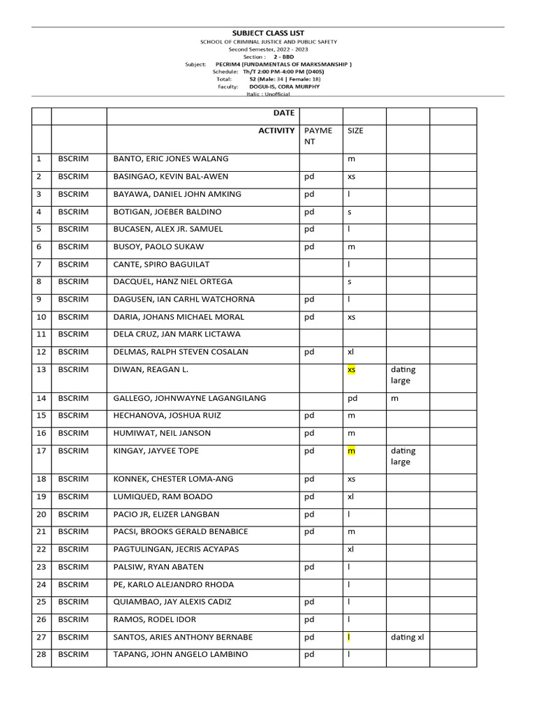 BBD PECRIM4 2nd Sem SY 2022 2023 | PDF