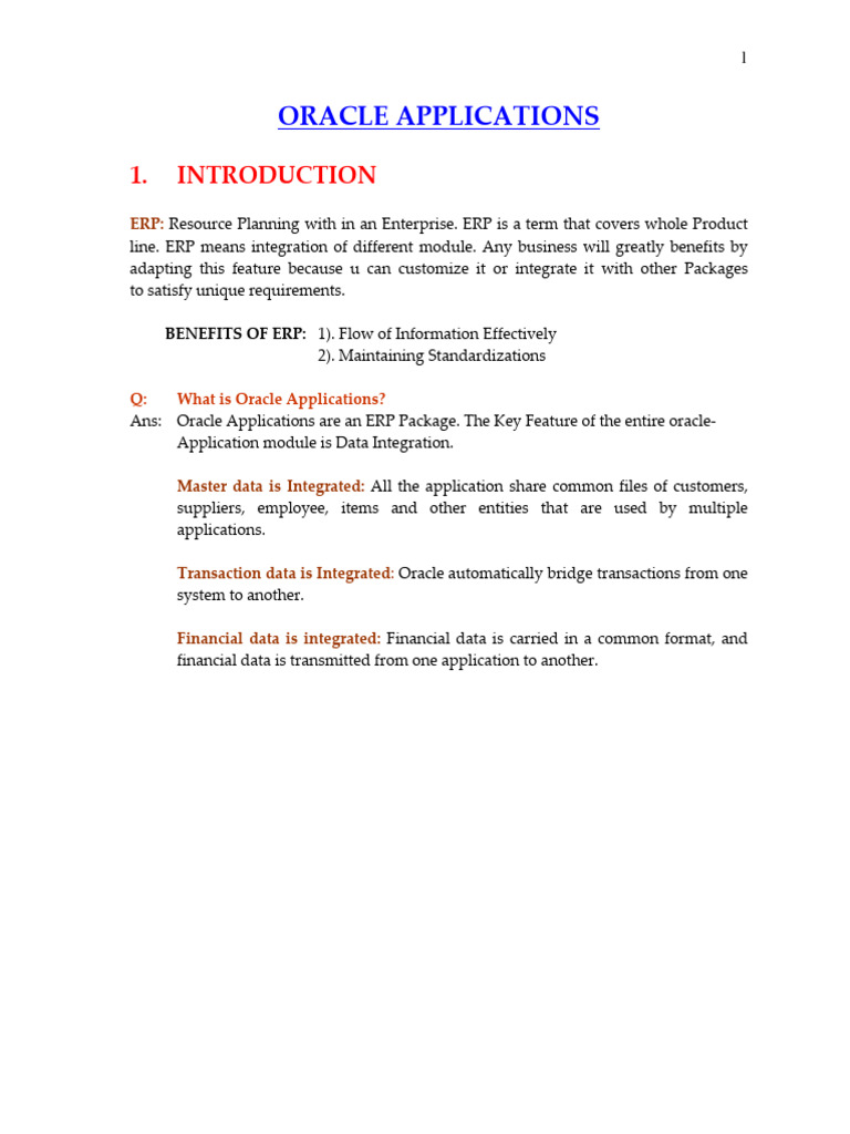 Oracle Apps Technical Tutorial | PDF