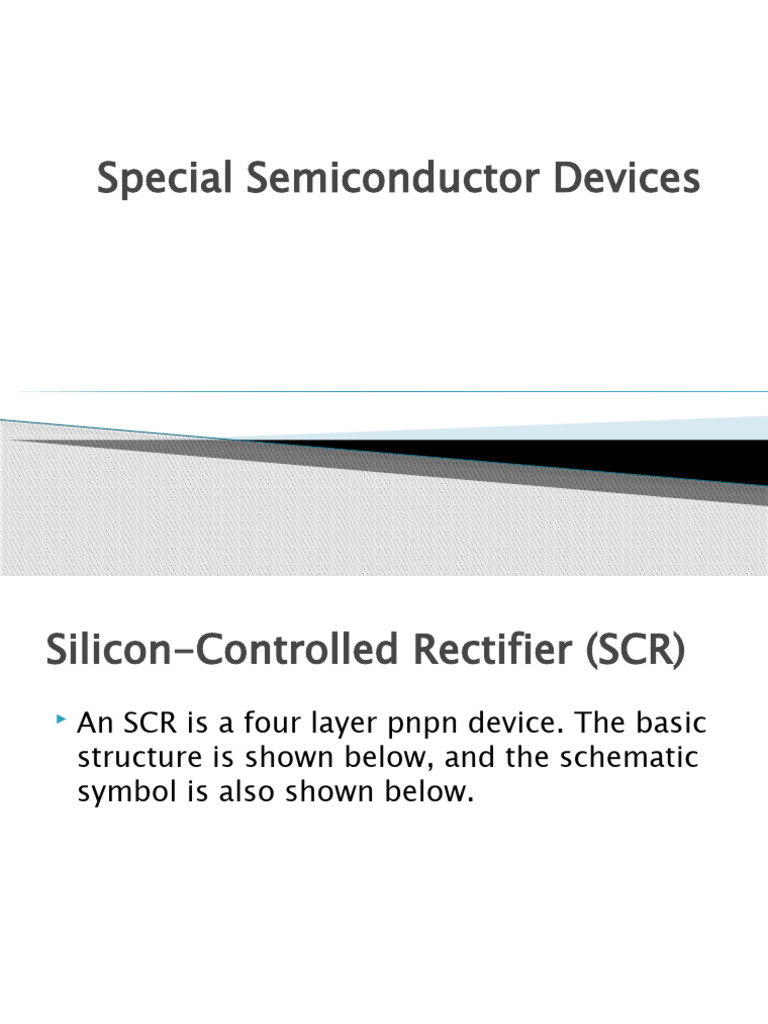 Special Semiconductor Devices | PDF