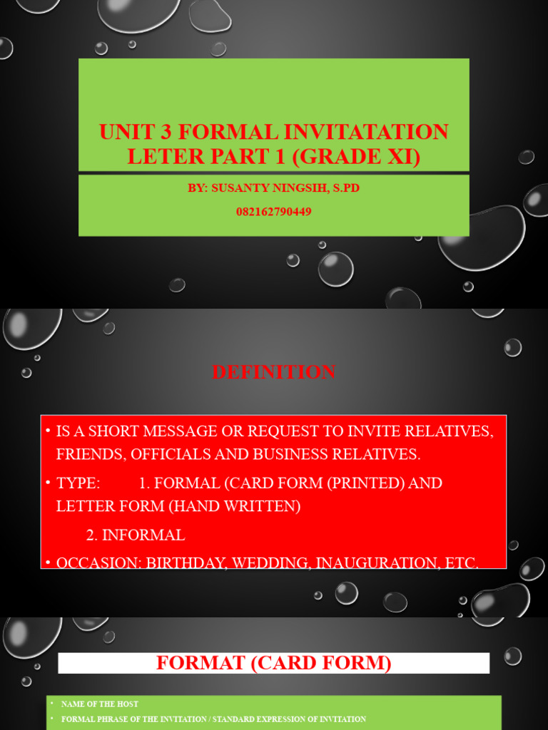 Unit 3 Formal Letter | PDF