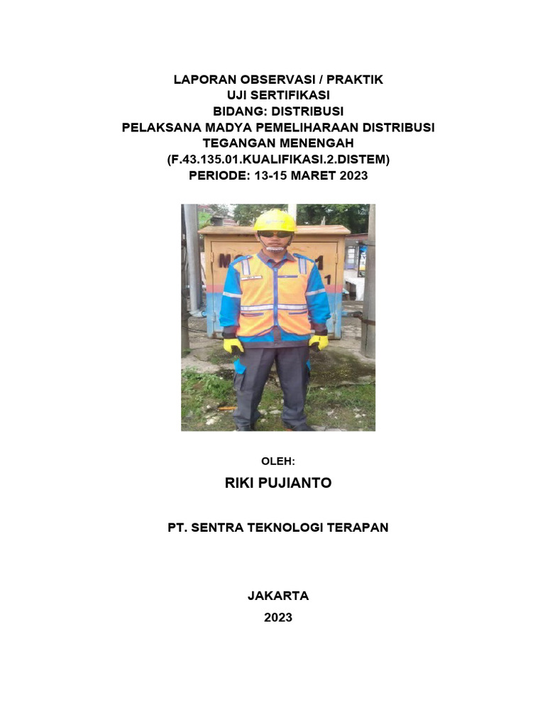 Contoh Laporan Praktek | PDF