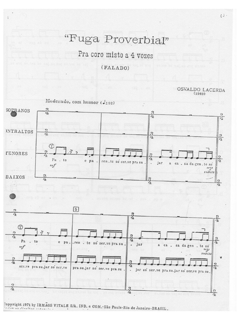 Lacerda - Fuga proverbial | PDF