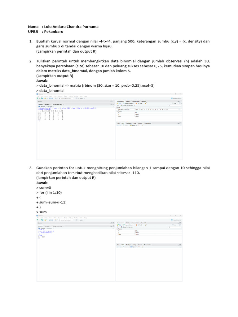 Komputer 1 - Tugas 3 | PDF | Metode & Bahan Ajar | Sains & Matematika