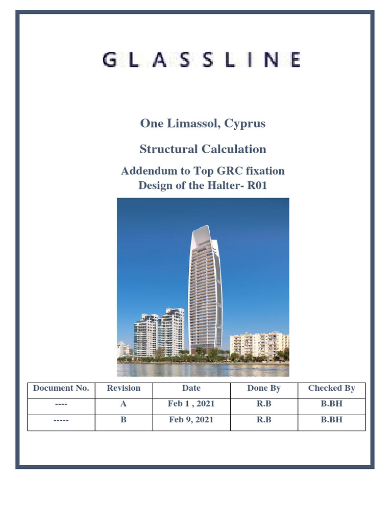 Addendum To The Top GRC Fixation - Design of The Halter-R01 | PDF ...