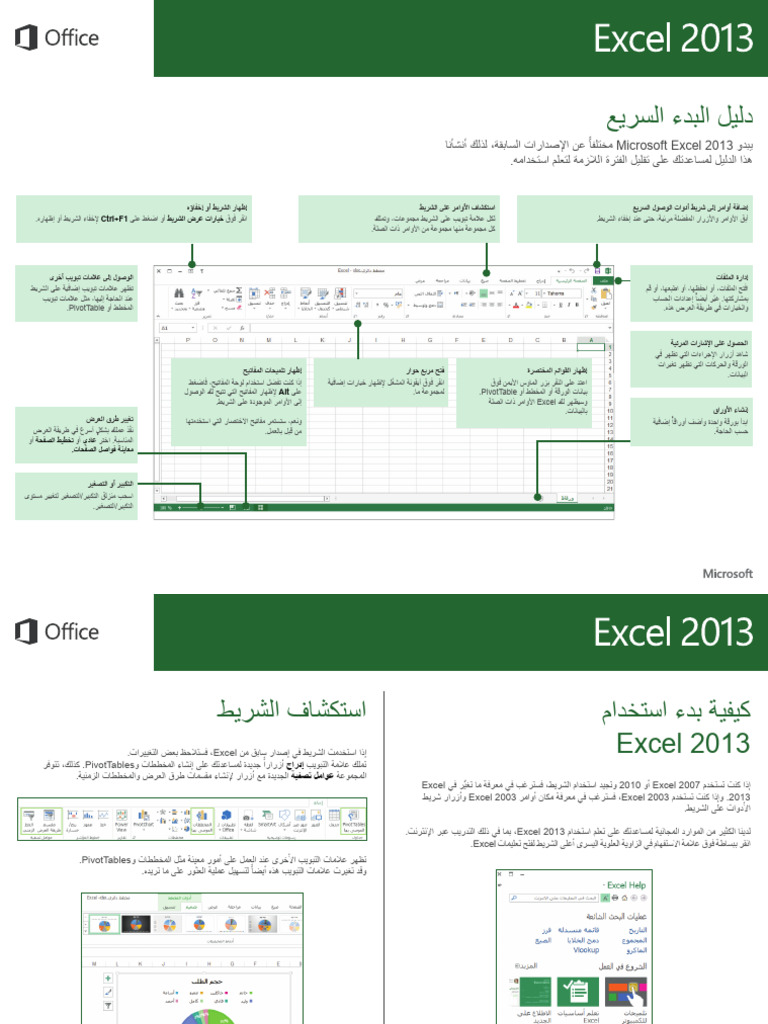 دليل Excel 2013 | PDF