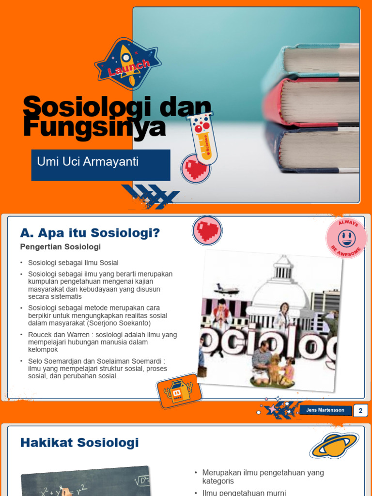 Sosiologi Dan Fungsinya | PDF