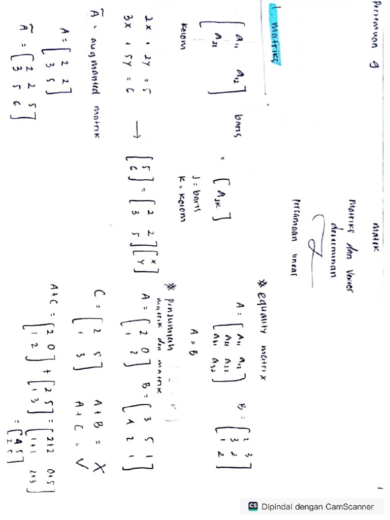 Materi Uas Matek | PDF