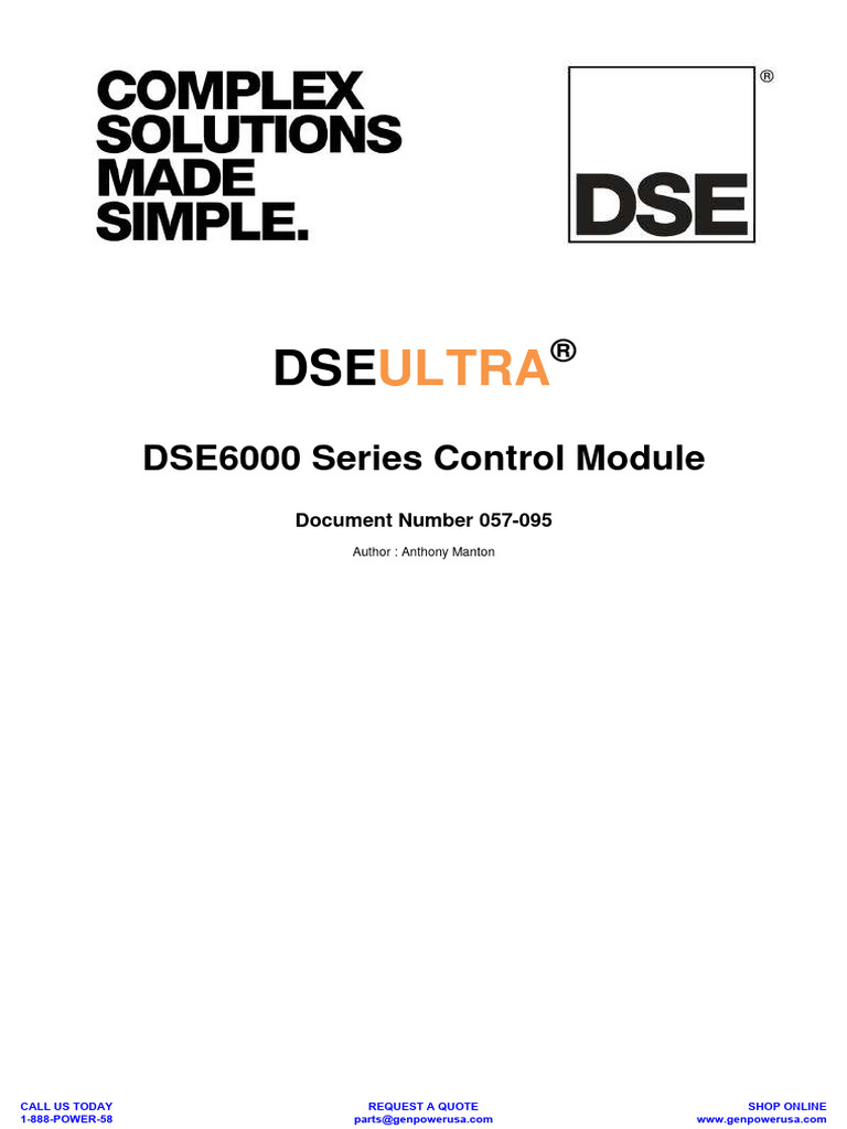 Deep Sea 6120 Manual | PDF