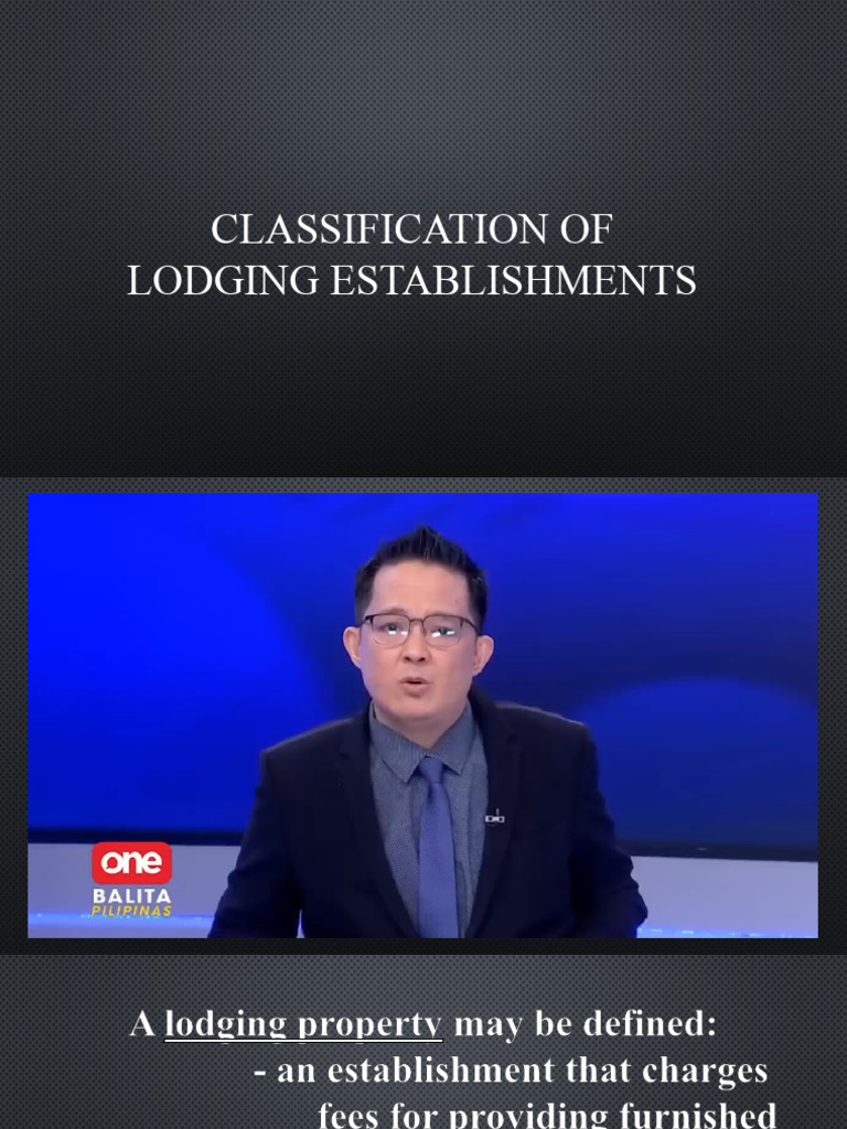 Classification of Lodging Establishments | PDF