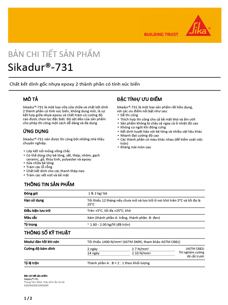 Sikadur 731 | PDF
