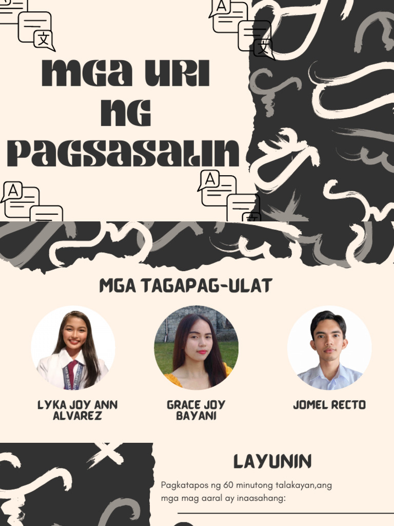 MGA-URI-NG-PAGSASALIN | PDF