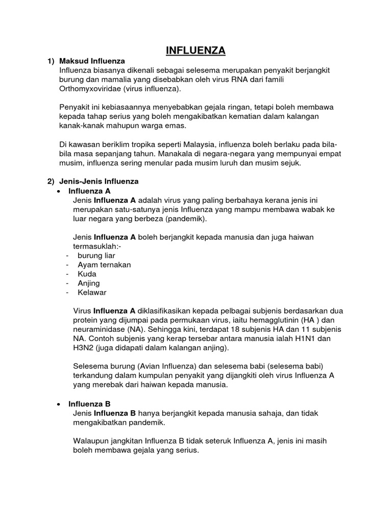 Influenza PDF | PDF