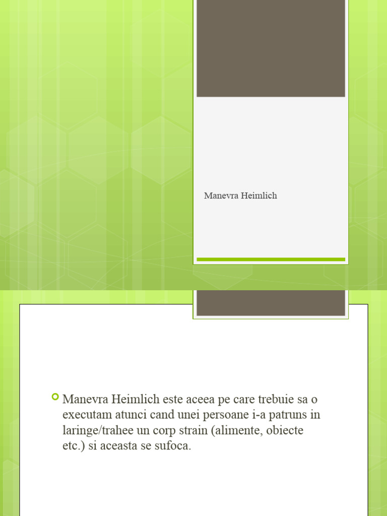 Manevra Heimlich | PDF