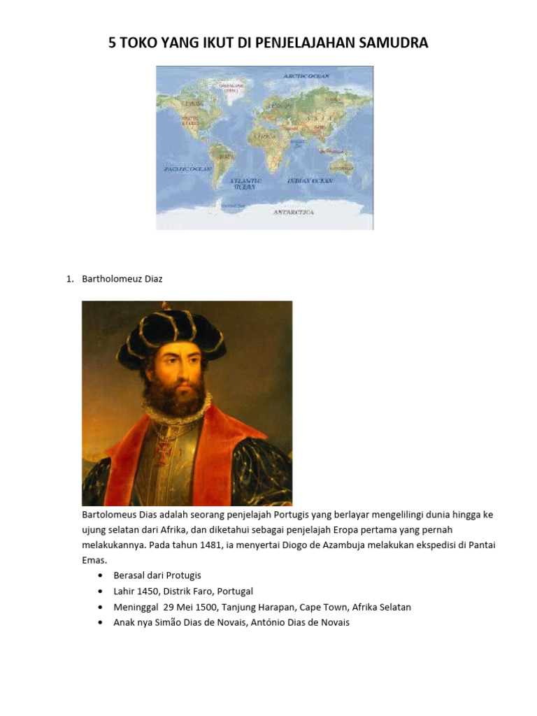 Penjelajah Samudra Terkenal | PDF