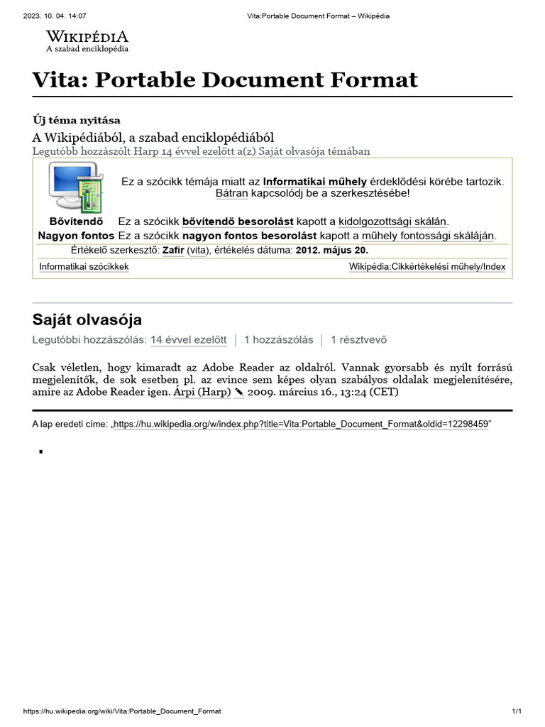 Vita - Portable Document Format - Wikipédia | PDF