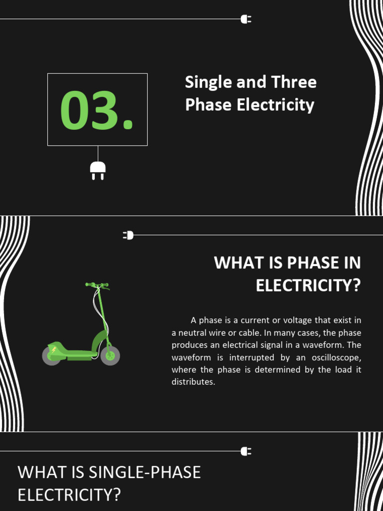 Single Phase and Three Phase Electricity | PDF | Power Supply ...