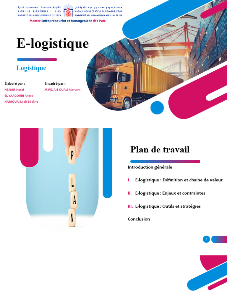 Exposé E-Logistique | PDF