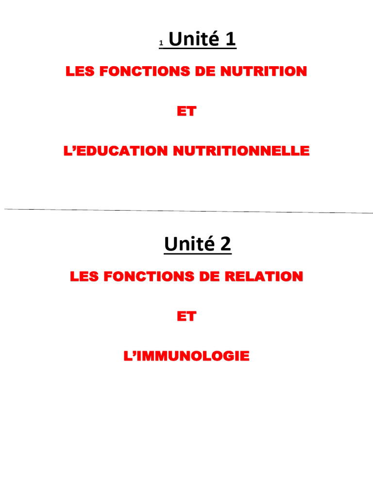 Nutrition et Éducation Alimentaire | PDF