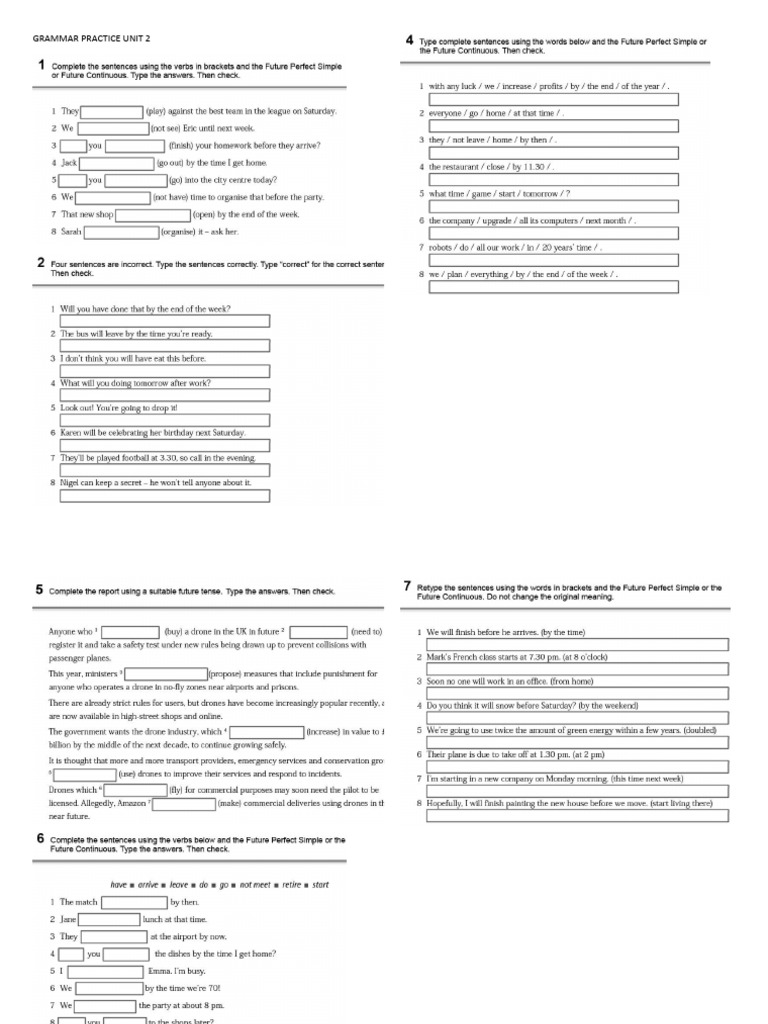 12 Grammar Practice Unit 2 Advantage Bachillerato 2 PDF Free | PDF