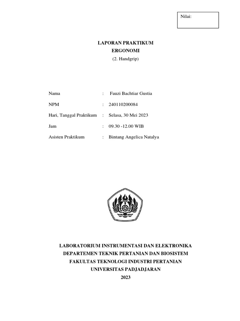 Laprak 2 Ergonomi | PDF