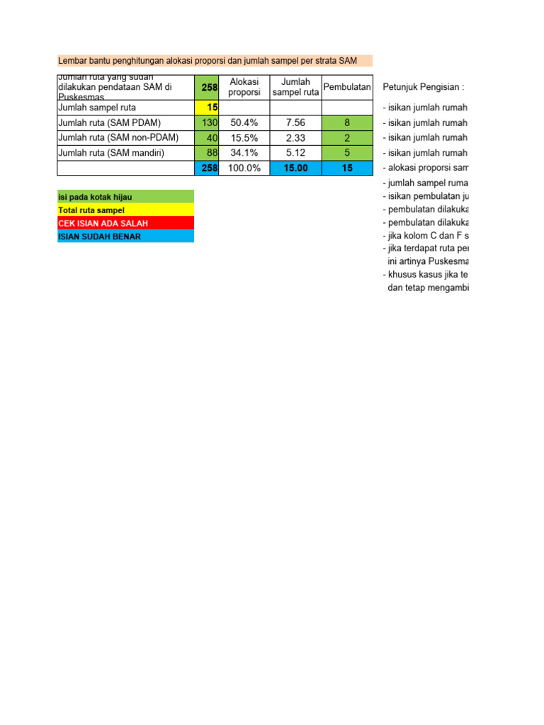Contoh Sampling KAMRT 2023 | PDF