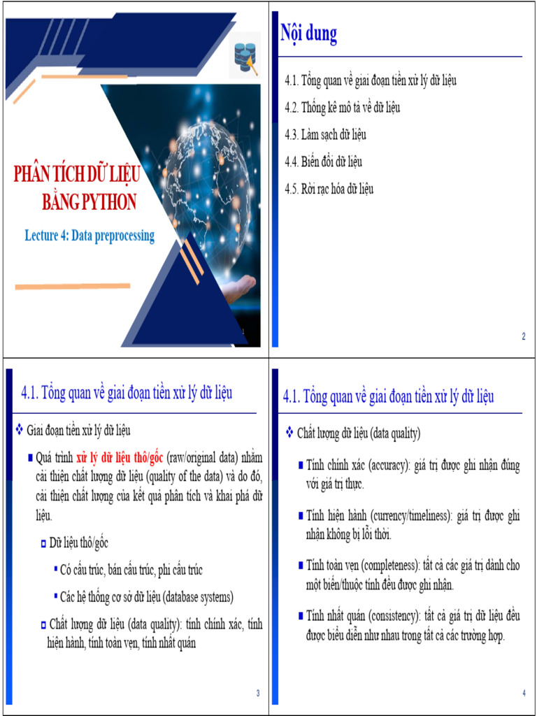 Lecture 4-Data Preprocessing-SV | PDF