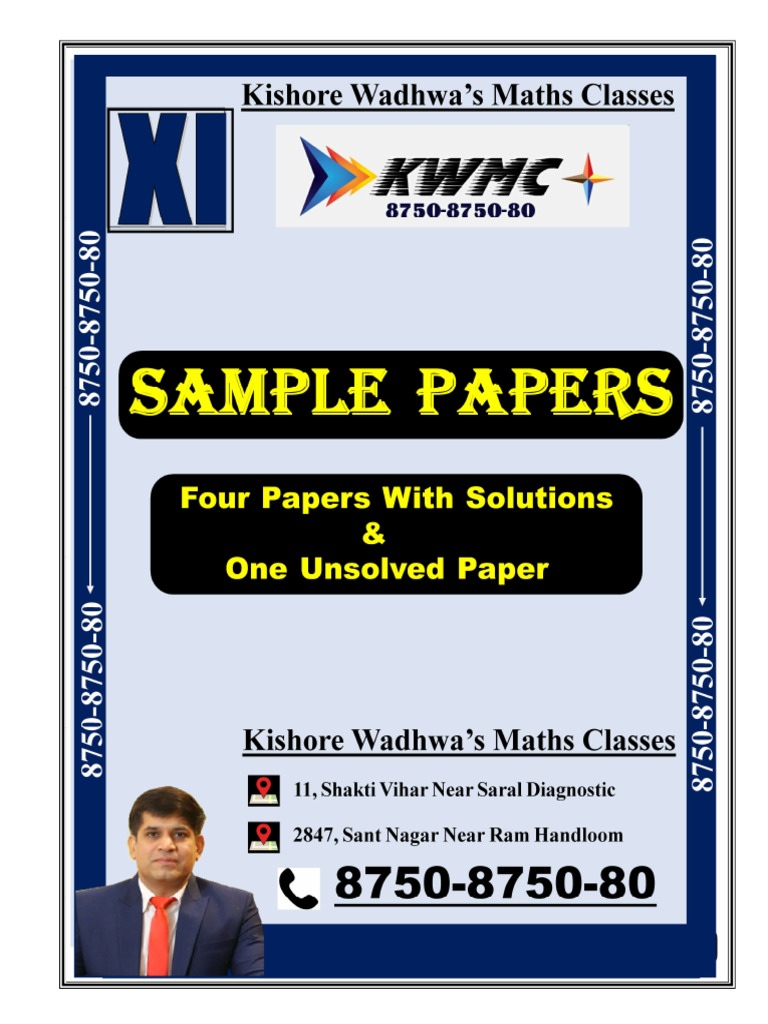 Class XI Sample Paper | PDF