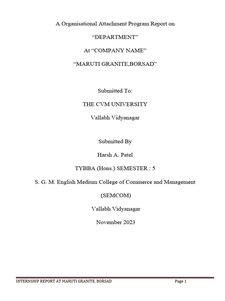 21 - Harsh Patel - OAP - Report | PDF