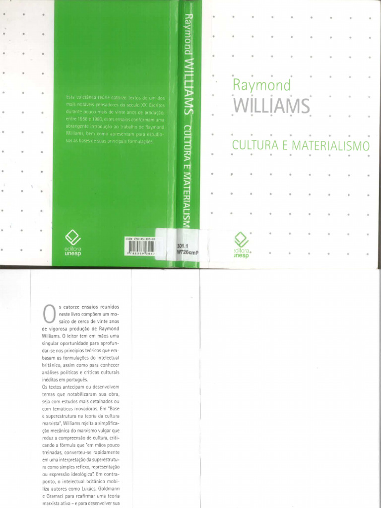 Williams Raymond Cultura e Materialismo | PDF