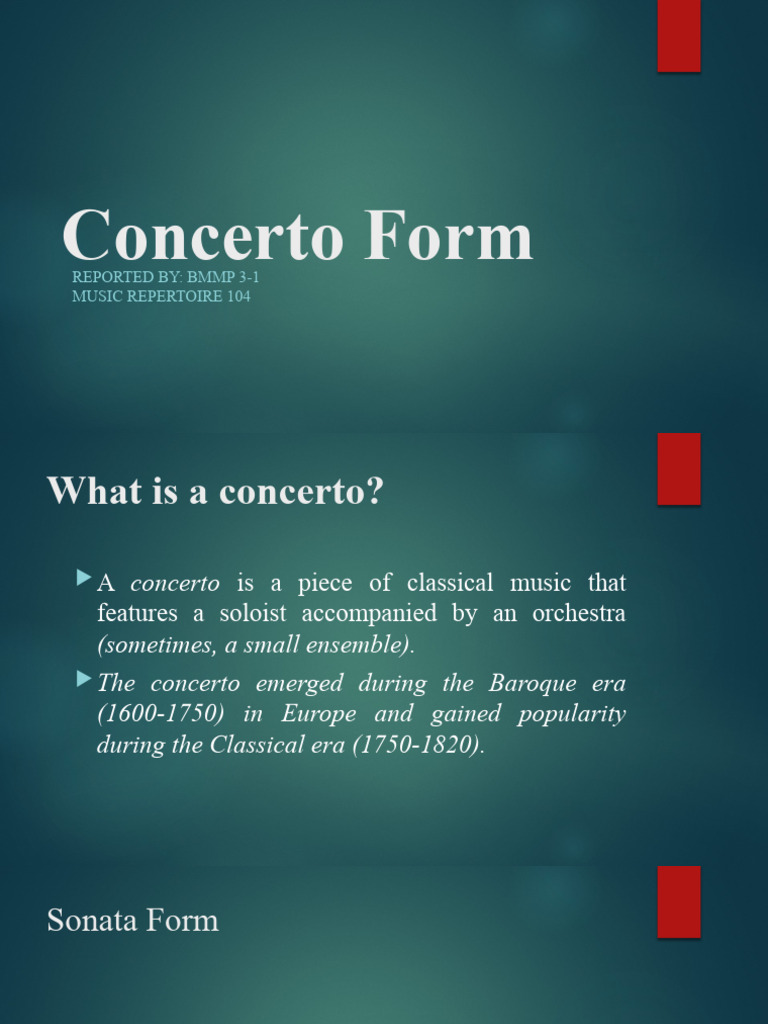 Concerto Form | PDF