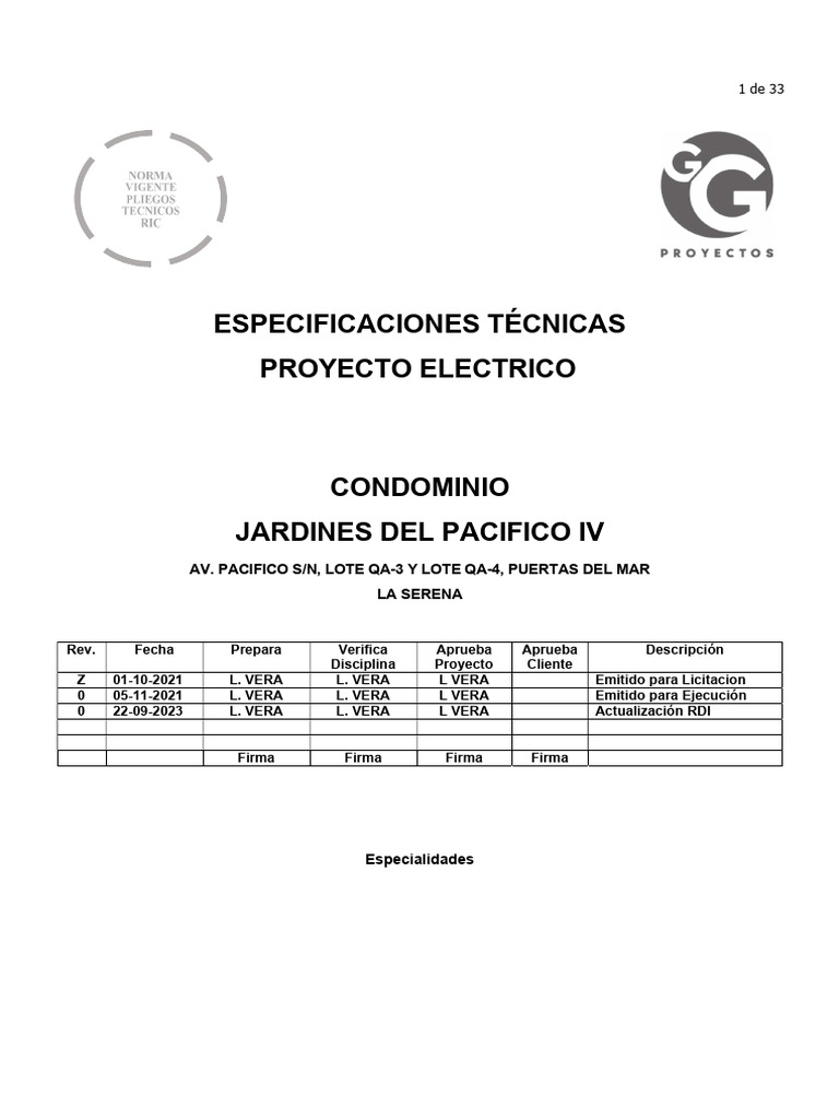 2117-JDP 4-ELEC-Doc-REV 0-EETT | PDF | Hormigón | Cobre