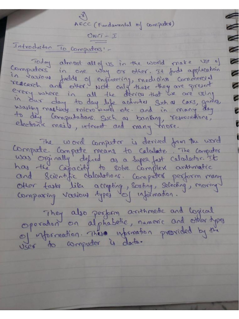 Foc Notes For Unit-1,2 | PDF