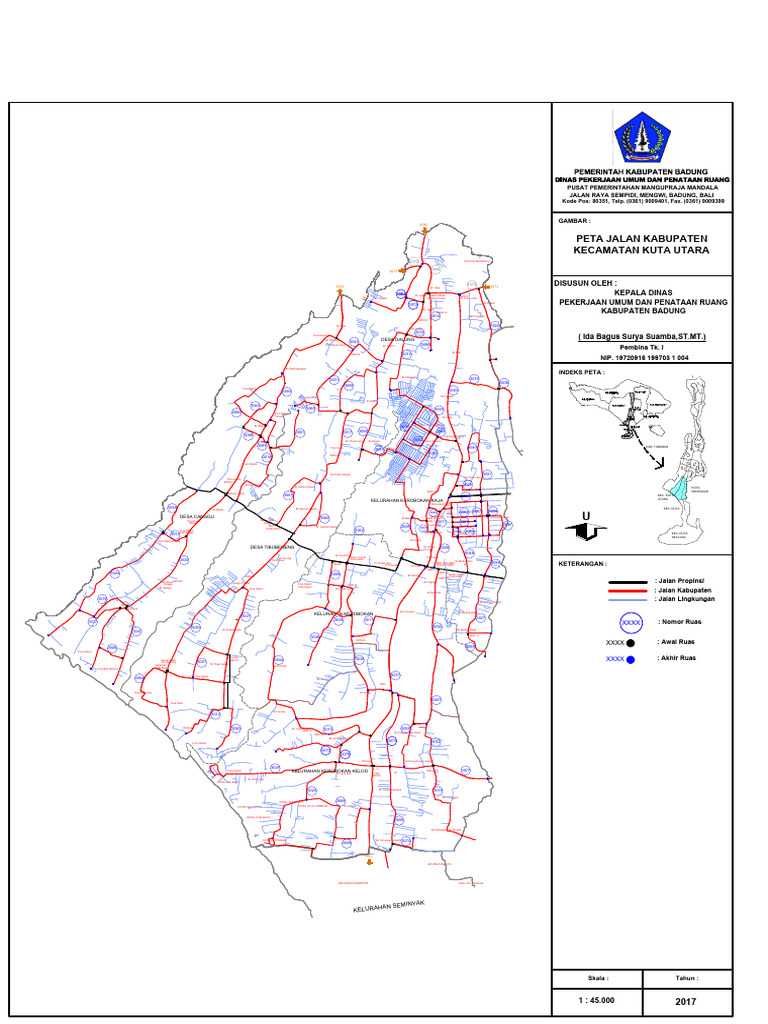 2017 PUPR Peta Kec.Kuta Utara | PDF