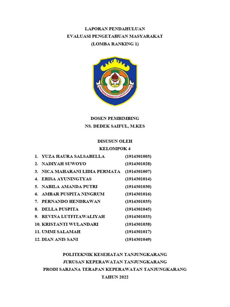 LP Lomba Kel 4 | PDF