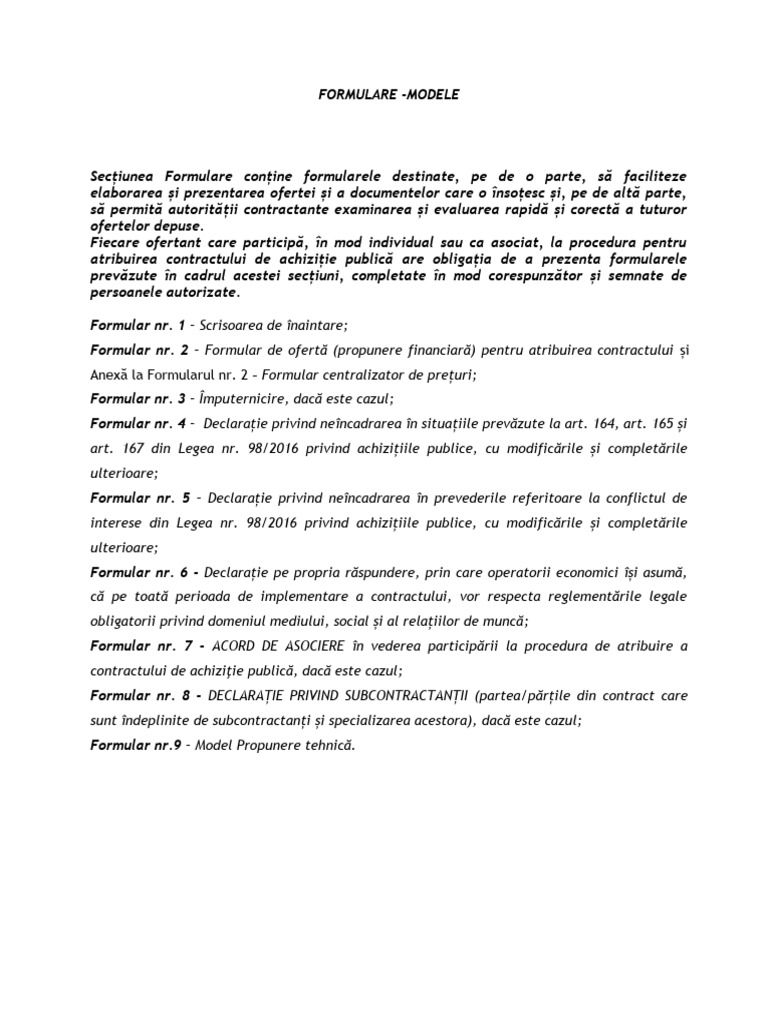Modele Formulare 04082021 | PDF