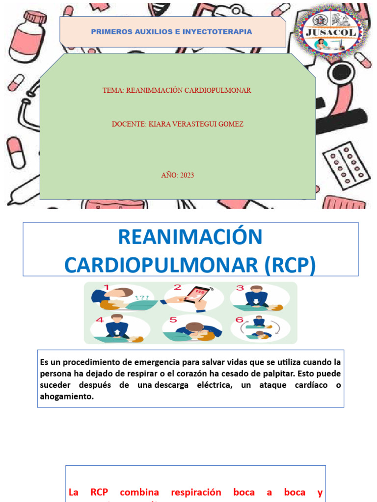 Tema Reanimación Cardiopulmonar | PDF | Reanimación cardiopulmonar | Medicina CLINICA