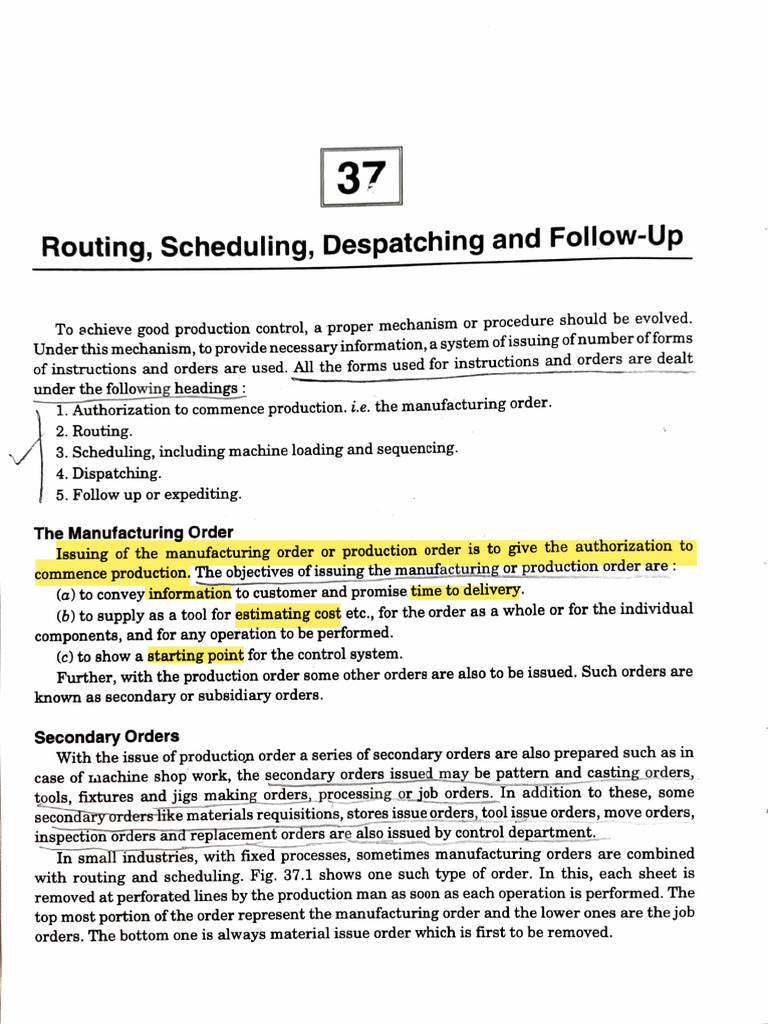 7 Routing, Scheduling, Dispatching-1 | PDF | Scheduling (Production Processes) | Economies