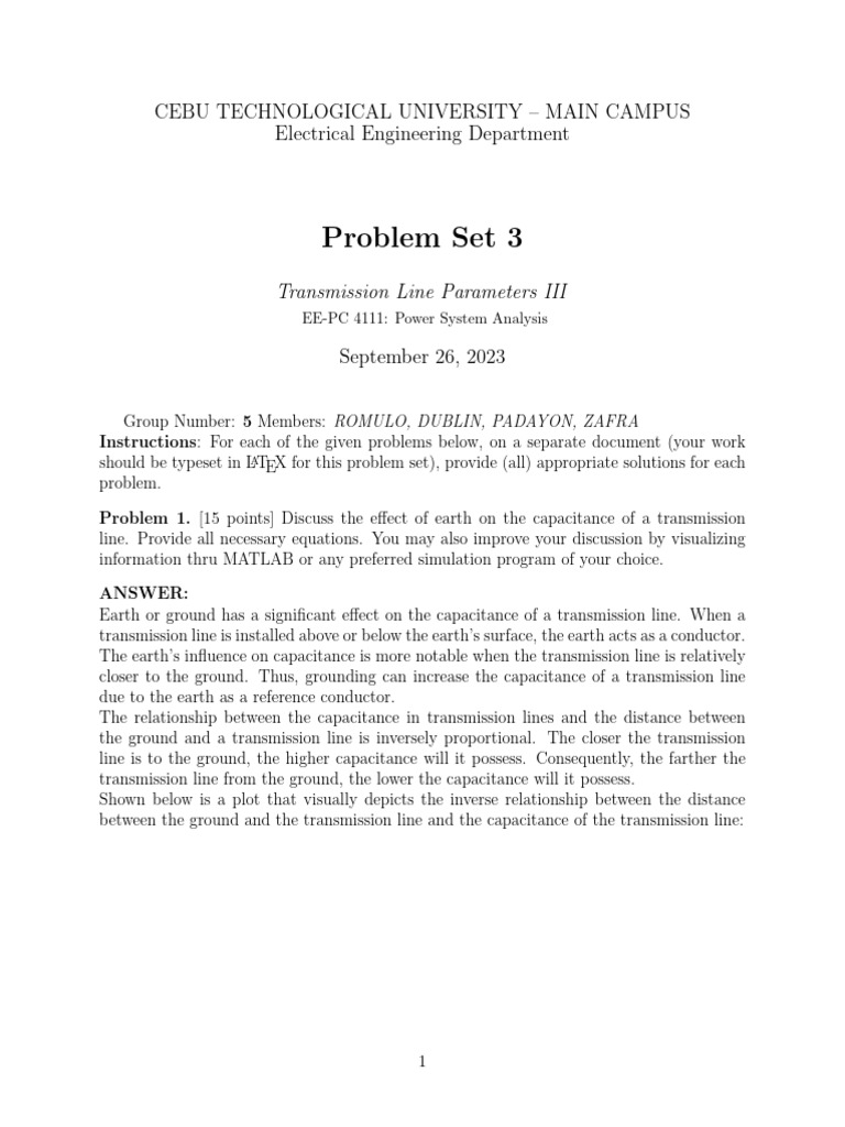 GROUP 5 PSet 3 | PDF