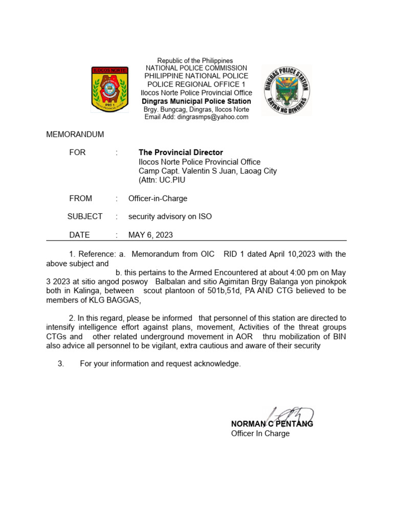 Security Advisory On Iso | PDF