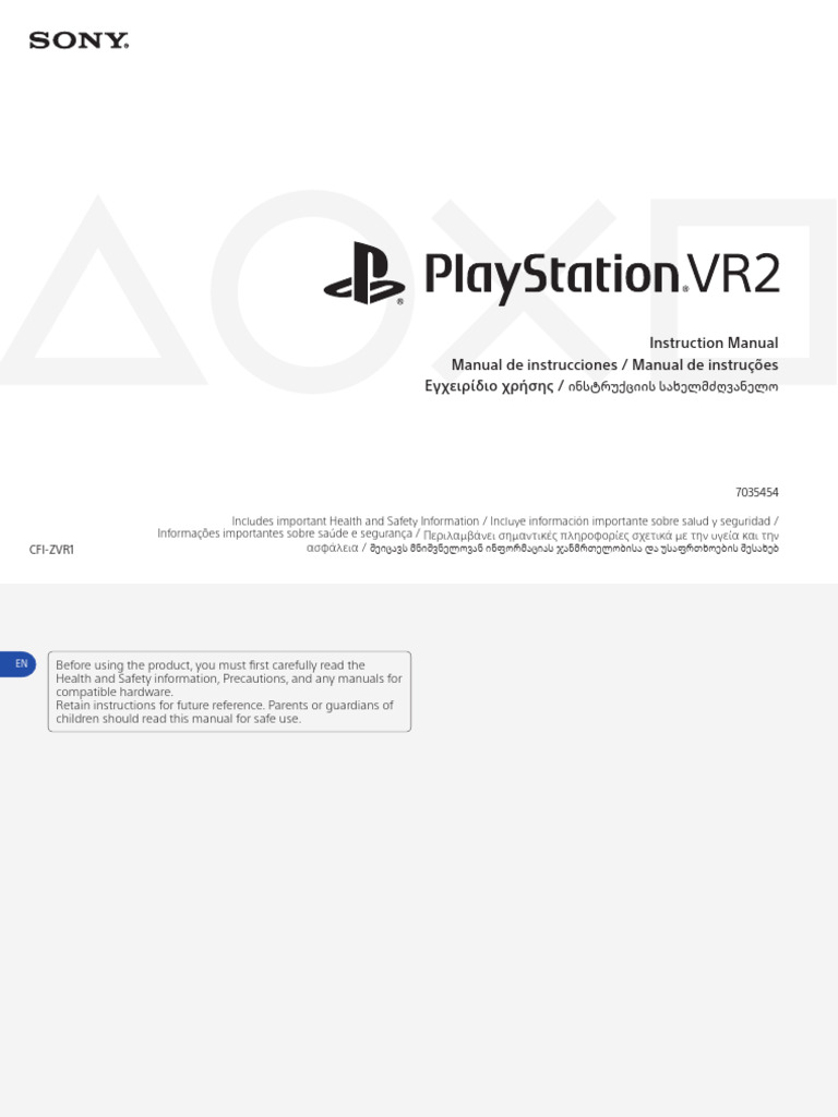 CFI-ZVR1 PSVR2 IM Es | PDF