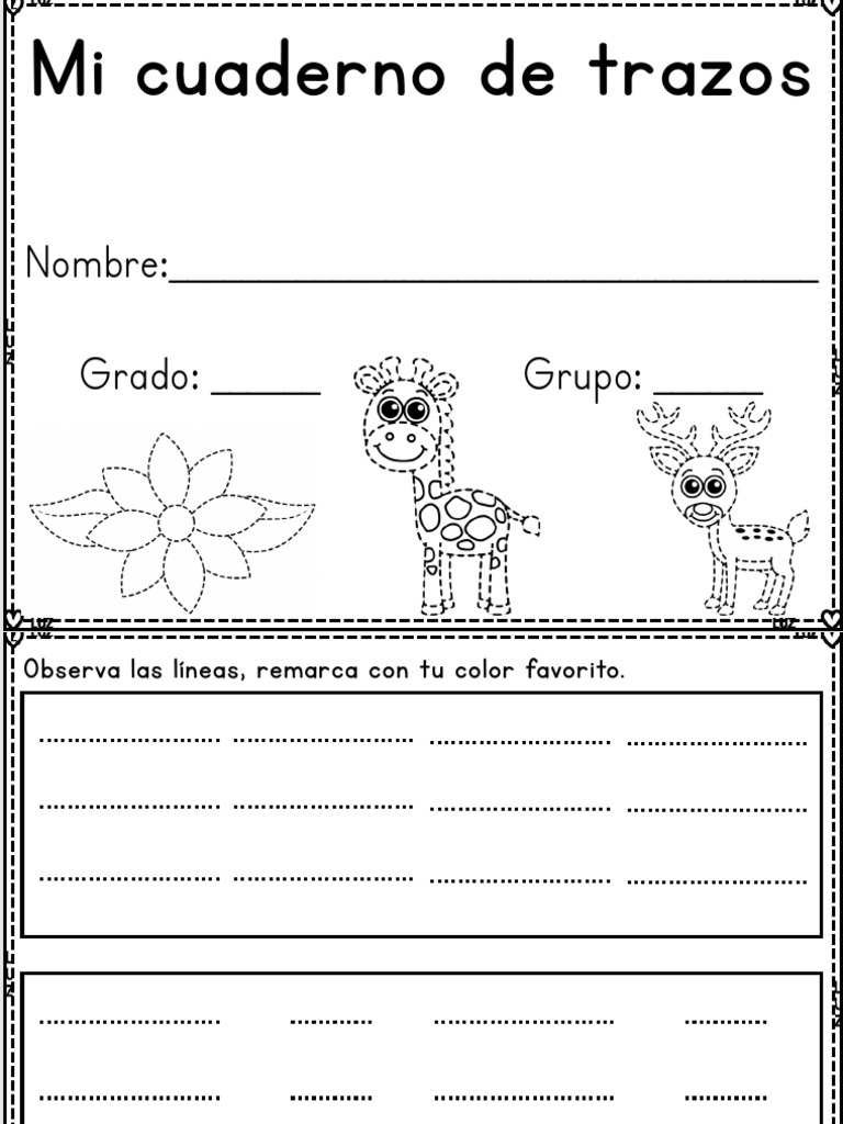 Cuaderno Mis Primeros Trazos | PDF Cuaderno Mis Primeros Trazos | PDF