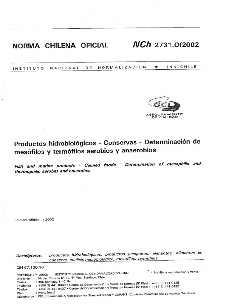 NCH 2731 Of2002cl | PDF