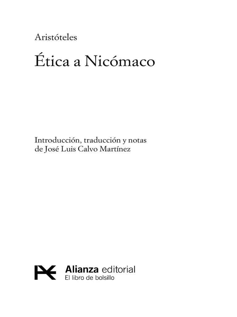 Etica A Nicomaco | PDF