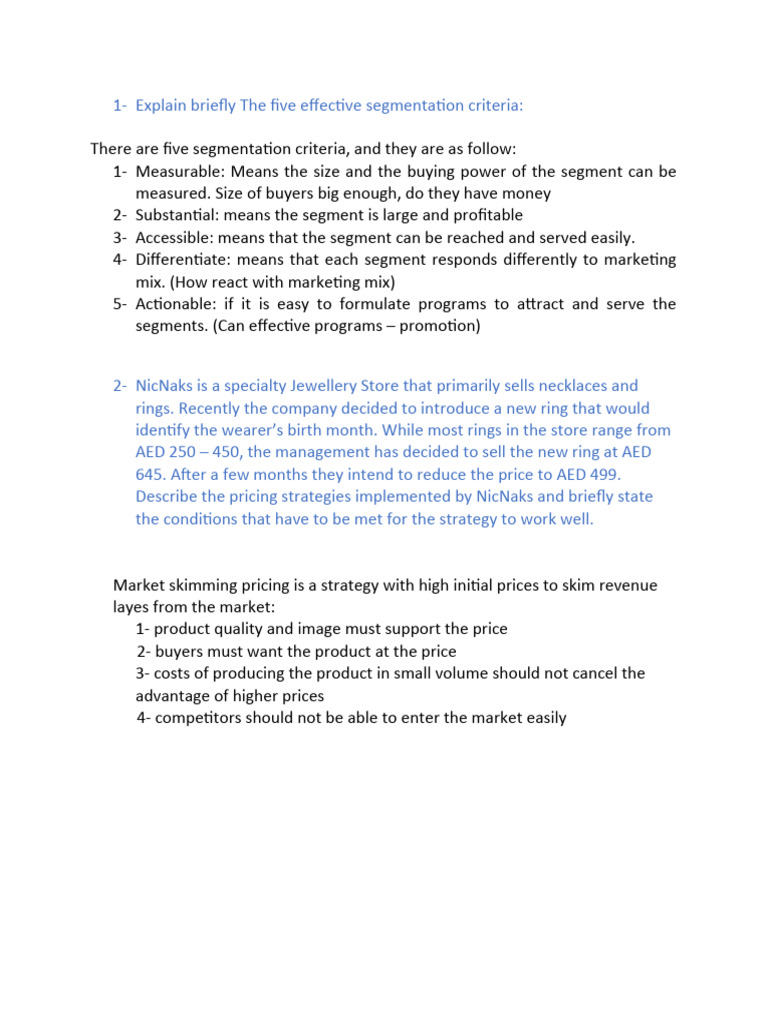 Final Exam Marketing | PDF | Pricing | Product (Business)