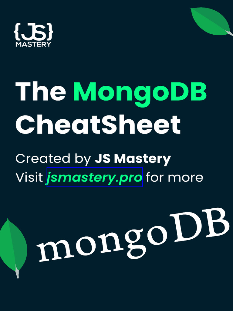 MongoDB CheatSheet | PDF | Java Script | Search Engine Indexing MongoDB CheatSheet | PDF | Java Script | Search Engine Indexing