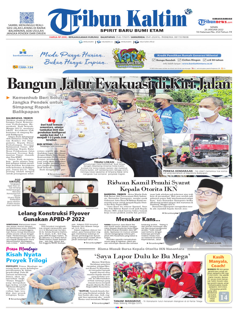 Koran Digital Tribun Kaltim Edisi 24 Januari 2022 | PDF