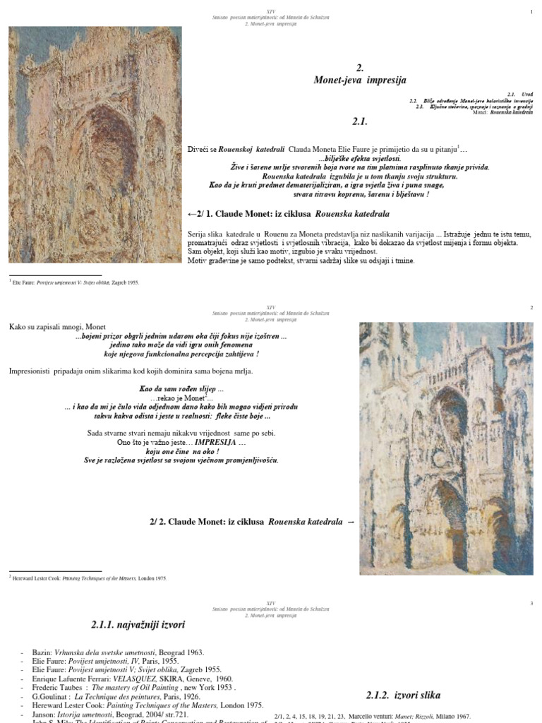 XIV 2 Monet-Jeva Impresija | PDF