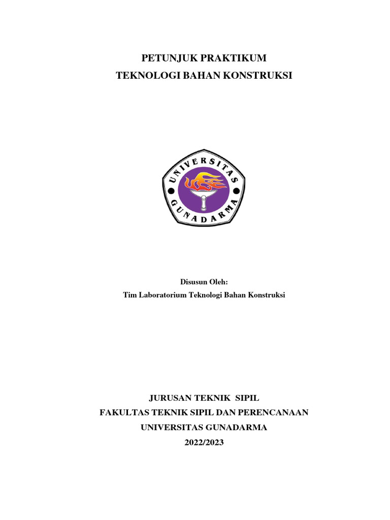 Teknologi Bahan Konstruksi | PDF